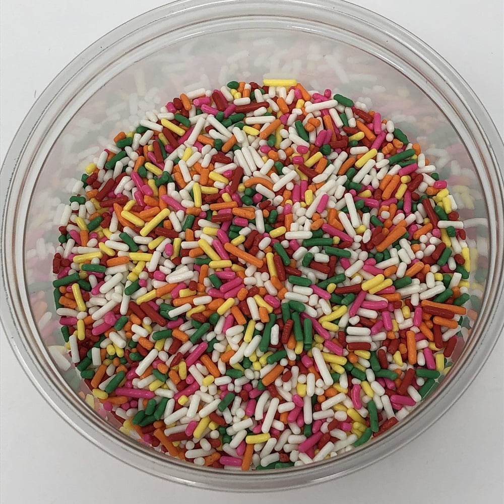 Sprinkles Rainbow Jimmies Bakery Topping 8 ounces colored sprinkles ...