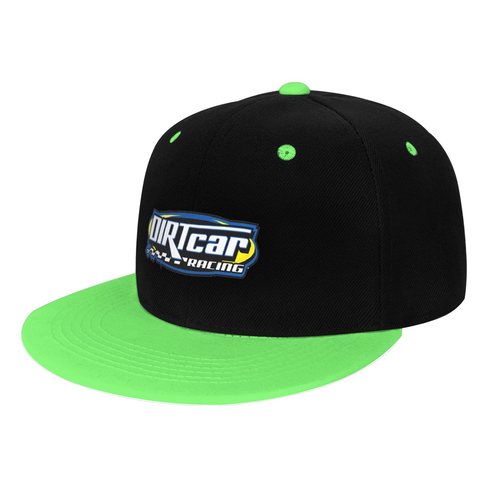 Sprint Car Racing Dirt Track Adult Flat Brim Color Hip Hop Hat Dad Hat ...