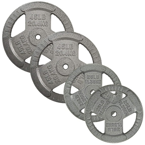 Sprint Demon 140-Pound Cast Iron Weight Plate Set: 1-Inch Hole, Rust ...
