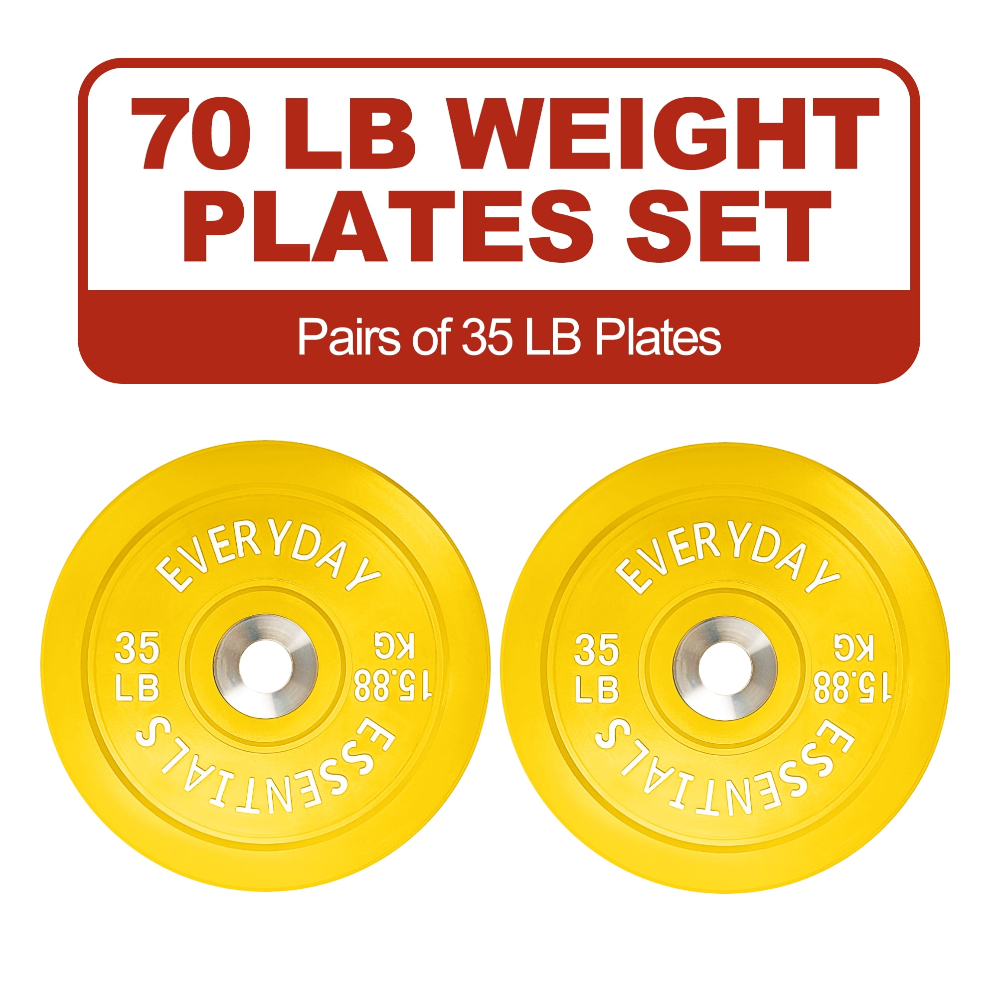 FlexWave 2-Inch Olympic Bumper Weight Plate，with Steel Hub ...