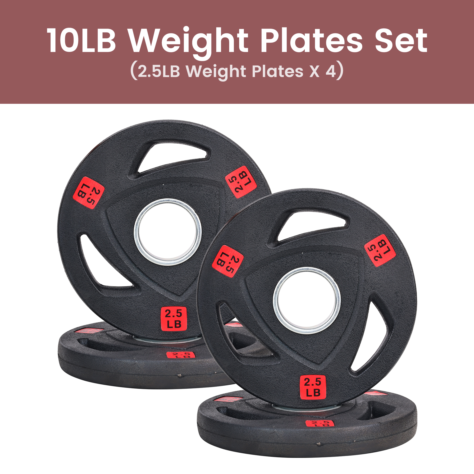 FlexWave 2-Inch Olympic Cast Iron Weight Plates，Multiple Sizes & Set ...