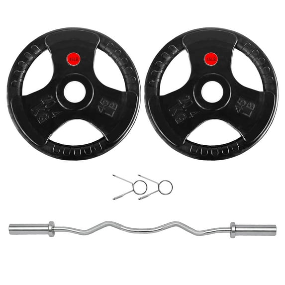 FlexWave 2-Inch Olympic Cast Iron Weight Plates，Multiple Sizes & Set ...