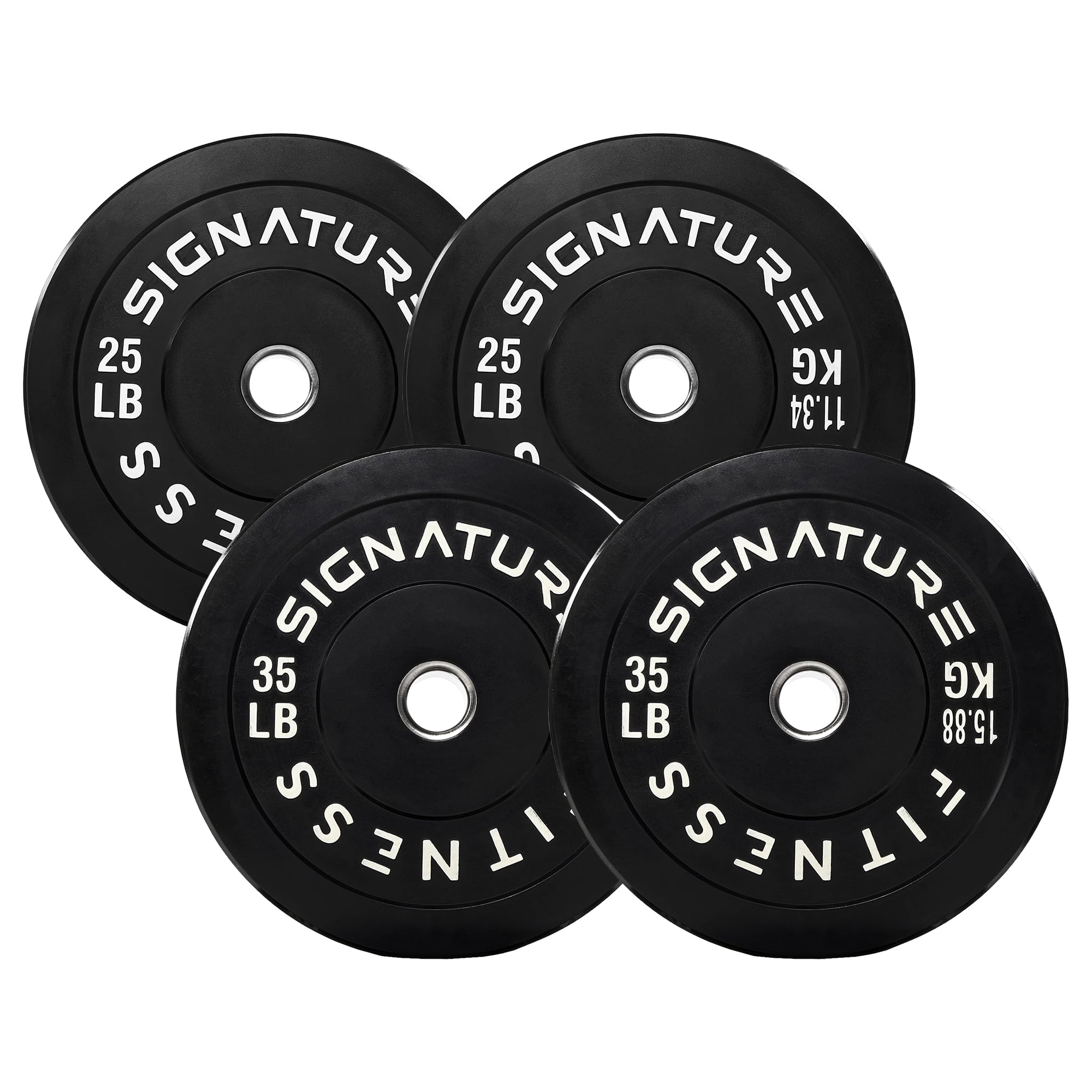 Sprint Demon 2" Olympic Bumper Weight Plates，with Steel Hub，Black ...