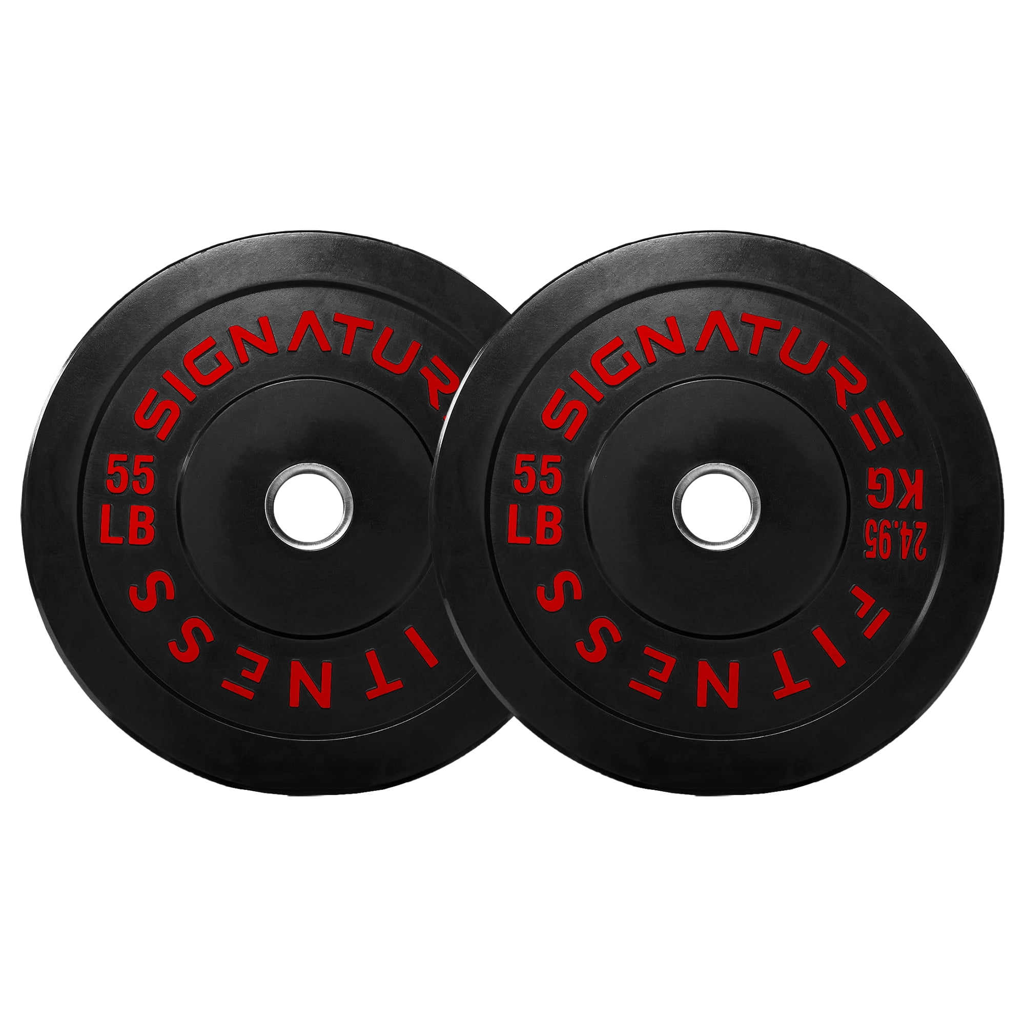 Sprint Demon 2" Olympic Bumper Weight Plates，with Steel Hub，Black ...