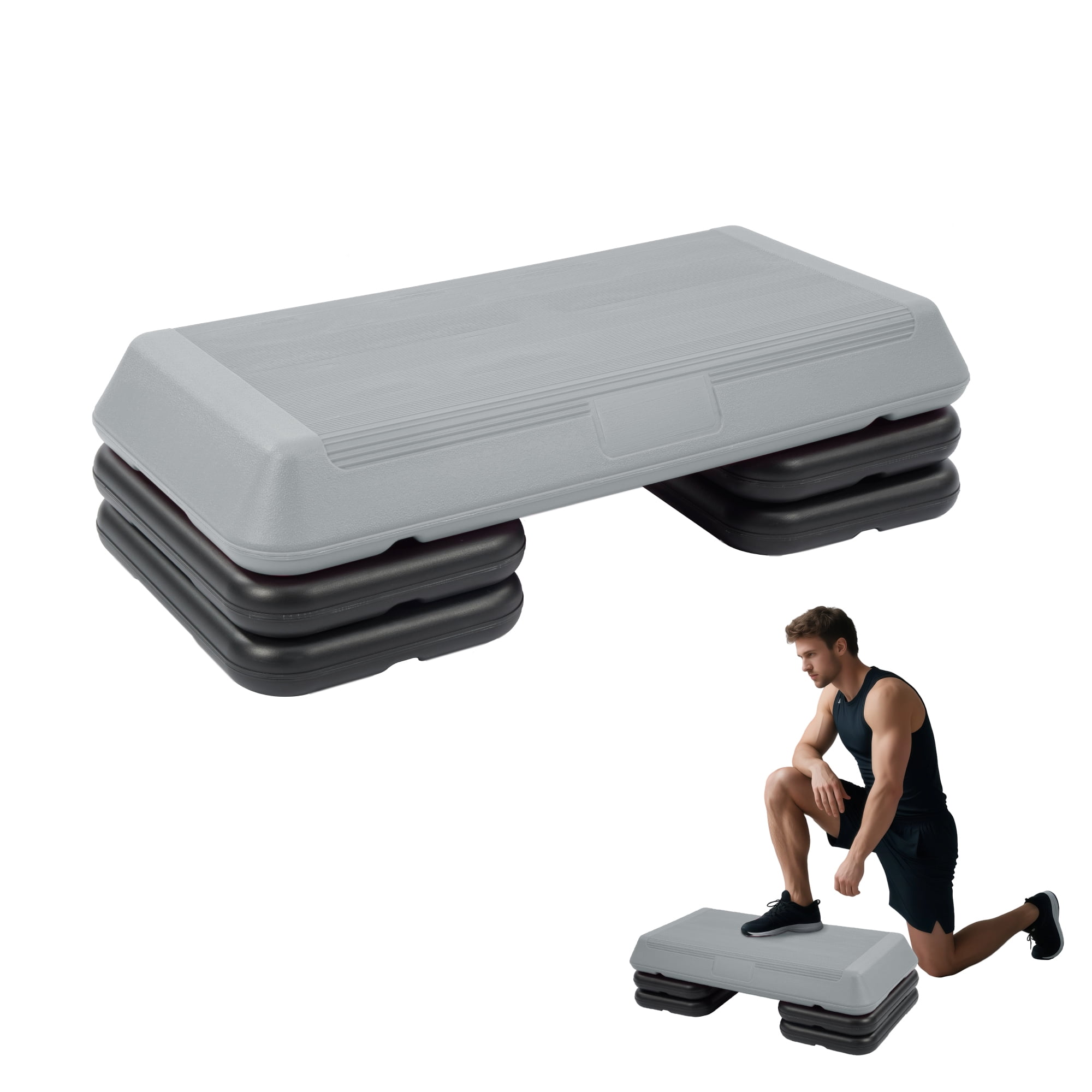 FlexWave 28-inch Aerobic Step Platform, Adjustable Fitness Stepper with ...