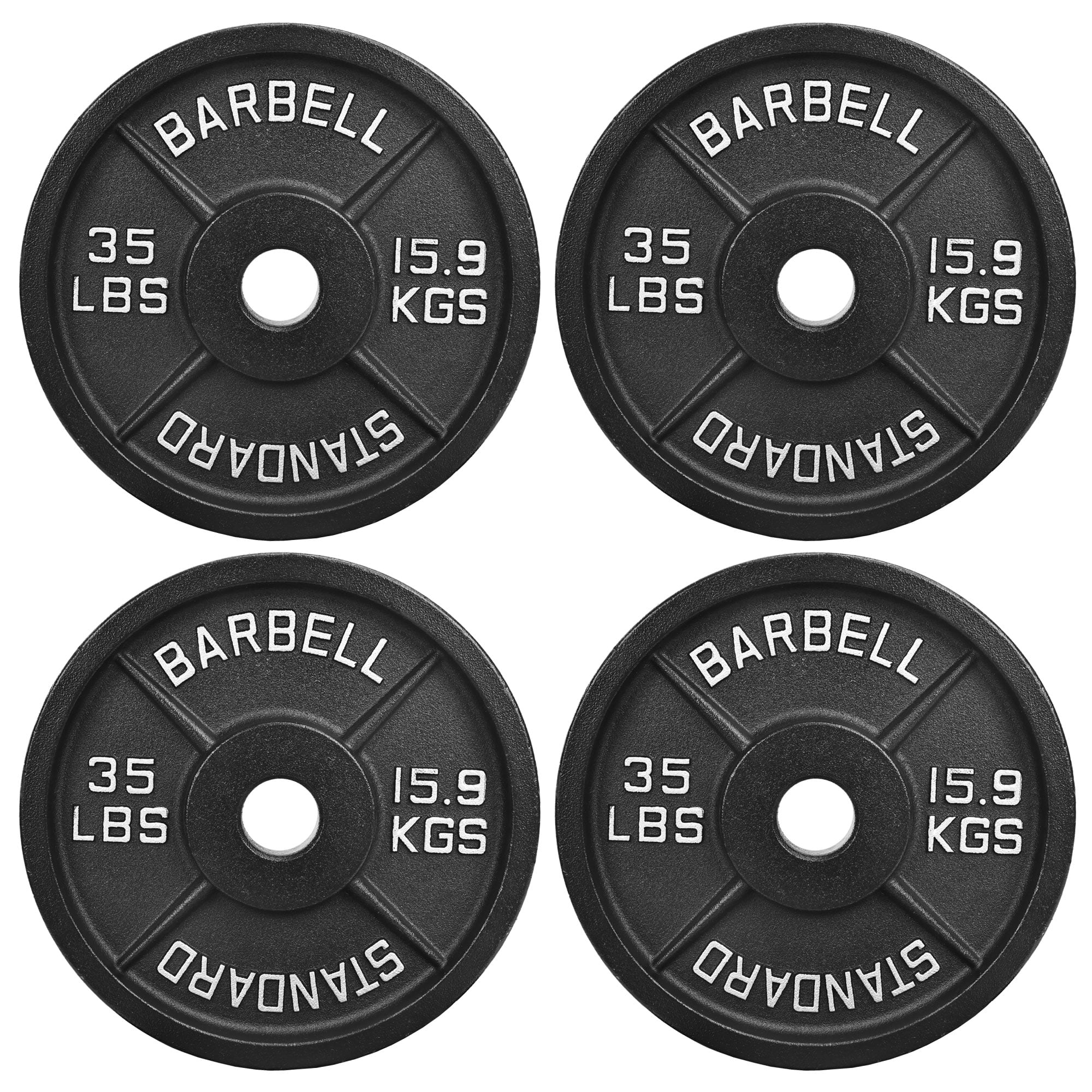 Sprint Demon 4-Piece Cast Iron Weight Plate Set - 1" Hole, 2.5LB to ...
