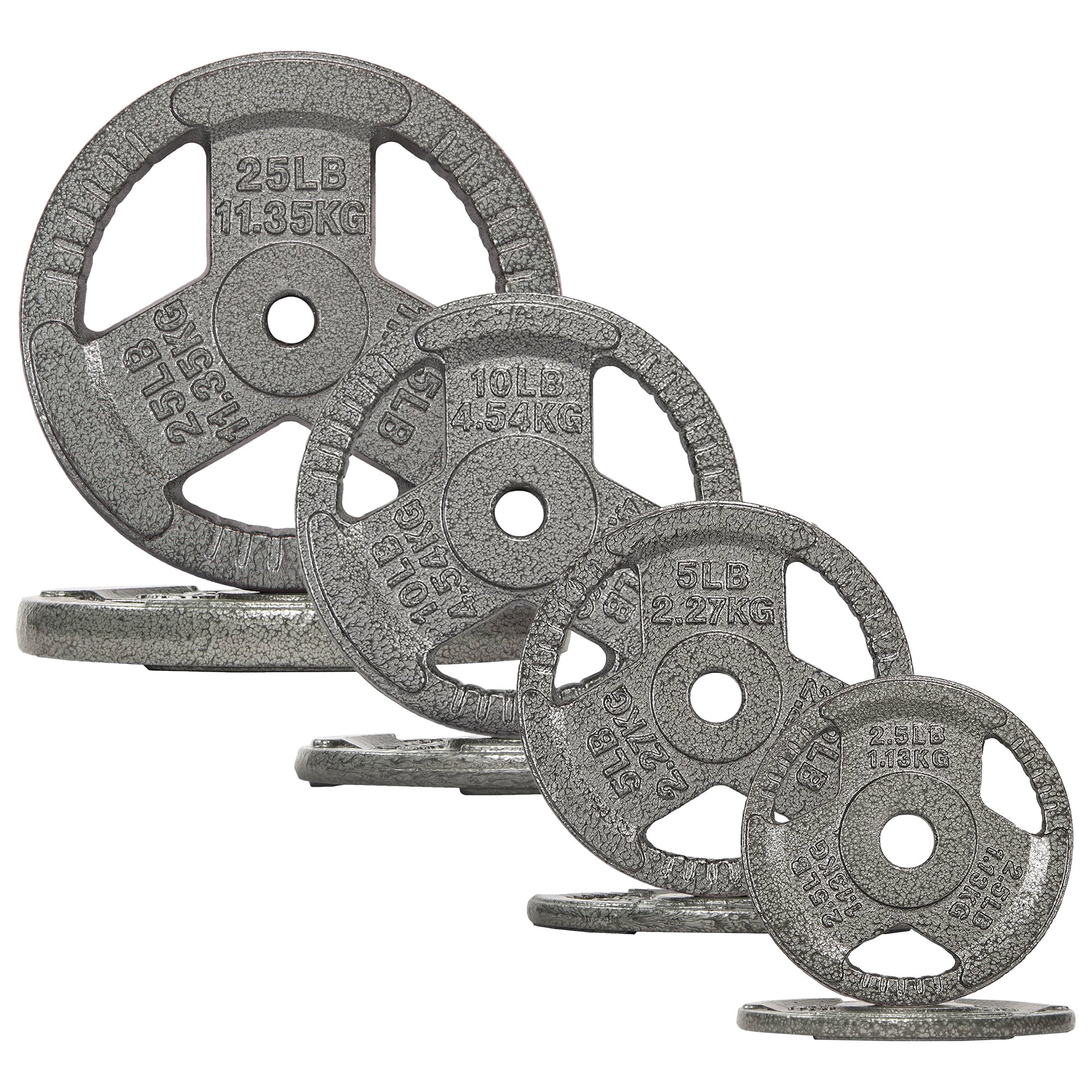 Sprint Demon 85-Pound Cast Iron Weight Plate Set: 1-Inch Hole, Rust ...