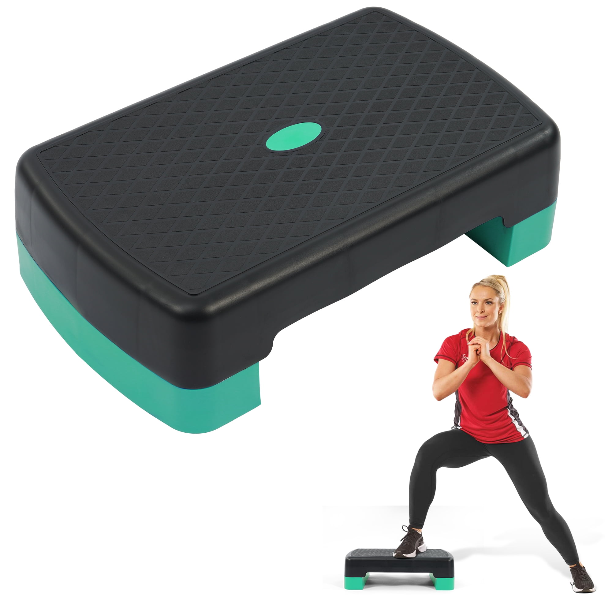 FlexWave Adjustable Workout Aerobic Stepper Step Platform Trainer, 18 ...