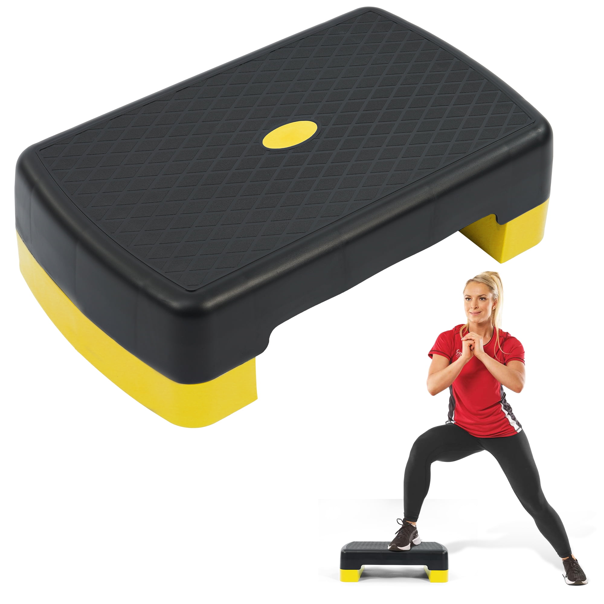 FlexWave Adjustable Workout Aerobic Stepper Step Platform Trainer, 18 ...