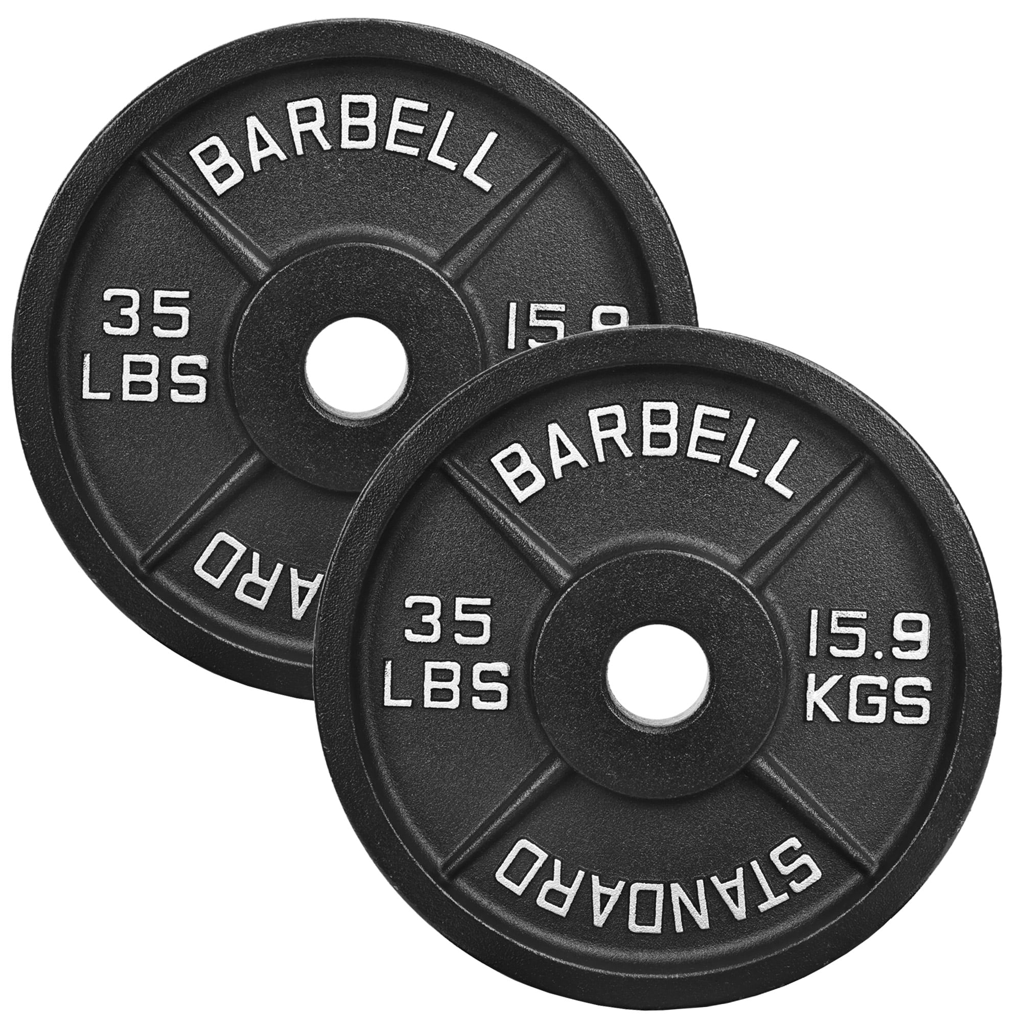 Sprint Demon Classic Cast Iron Weight Plates for Strength Training, 2 ...