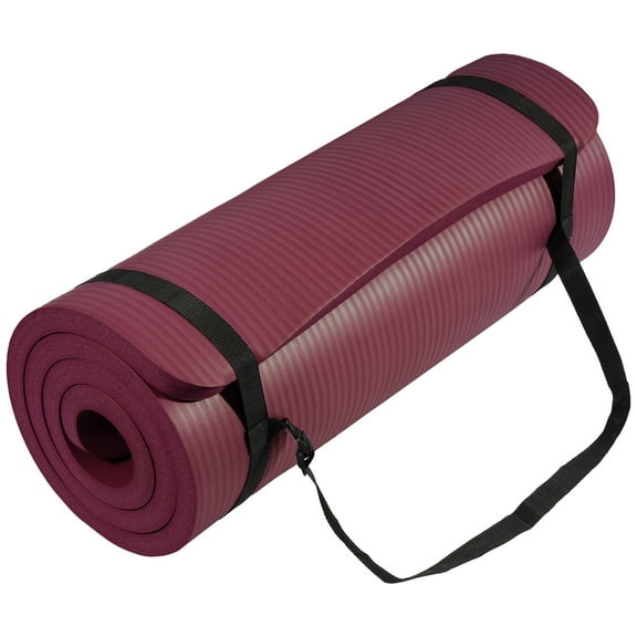 Dry-Grip Yoga Mat - 5mm Thick Non-Slip Exercise & Fitness Mat for ...