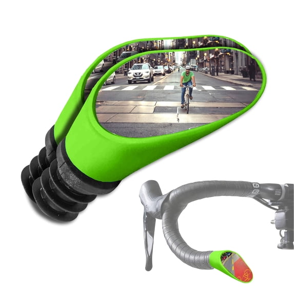 Sprintech Swiss-Made Convex Chrome-Plated Bike Mirror for Drop Bars ...