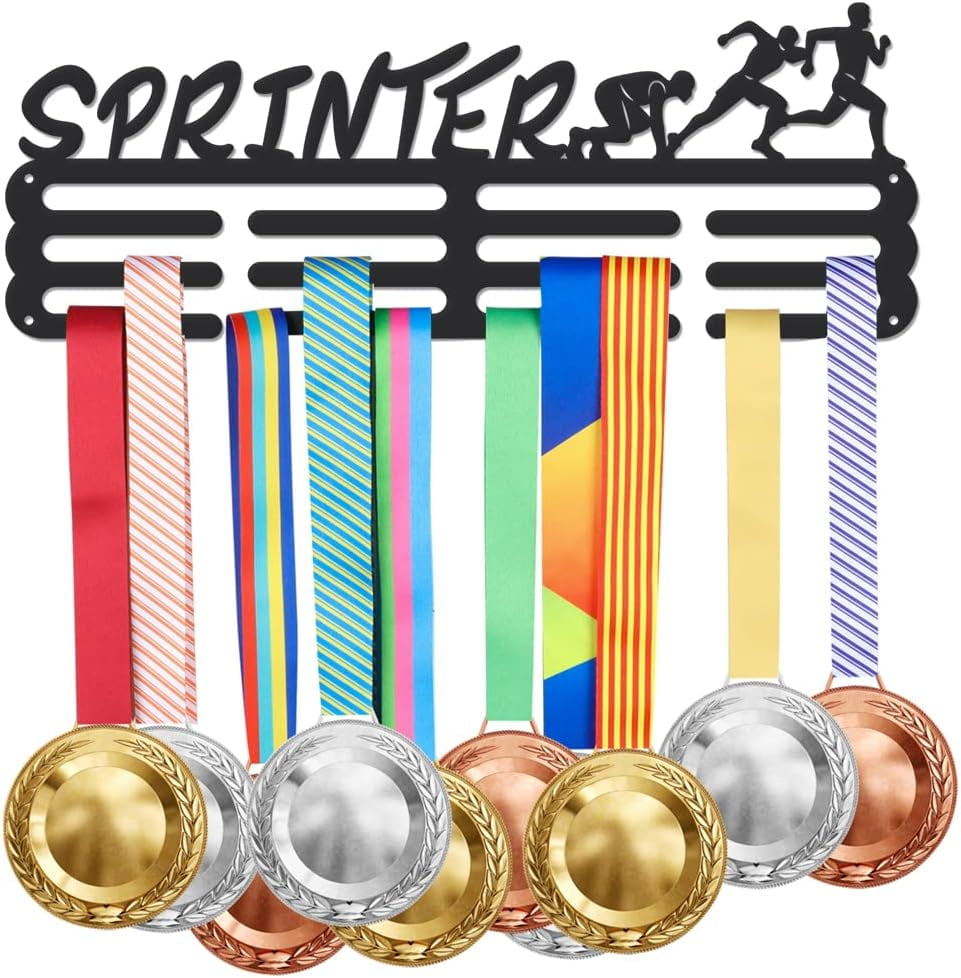 Sprinter Medal Hanger Holder Display Running Sports Medals Display Rack ...