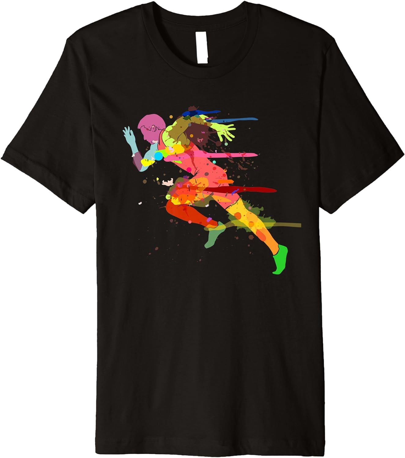 Sprinter Track and Field Runner Running Marathon Gift Idea Premium T ...