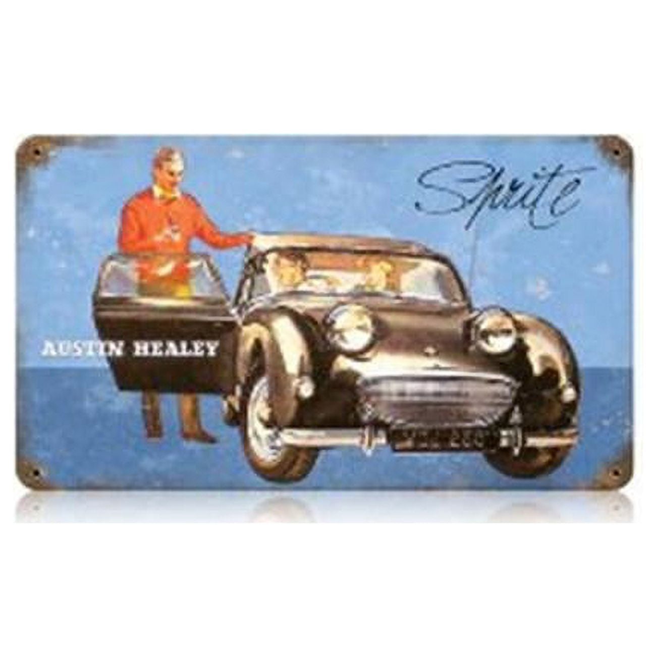 Sprite Austin Healey Automotive Vintage Metal Sign - Walmart.com