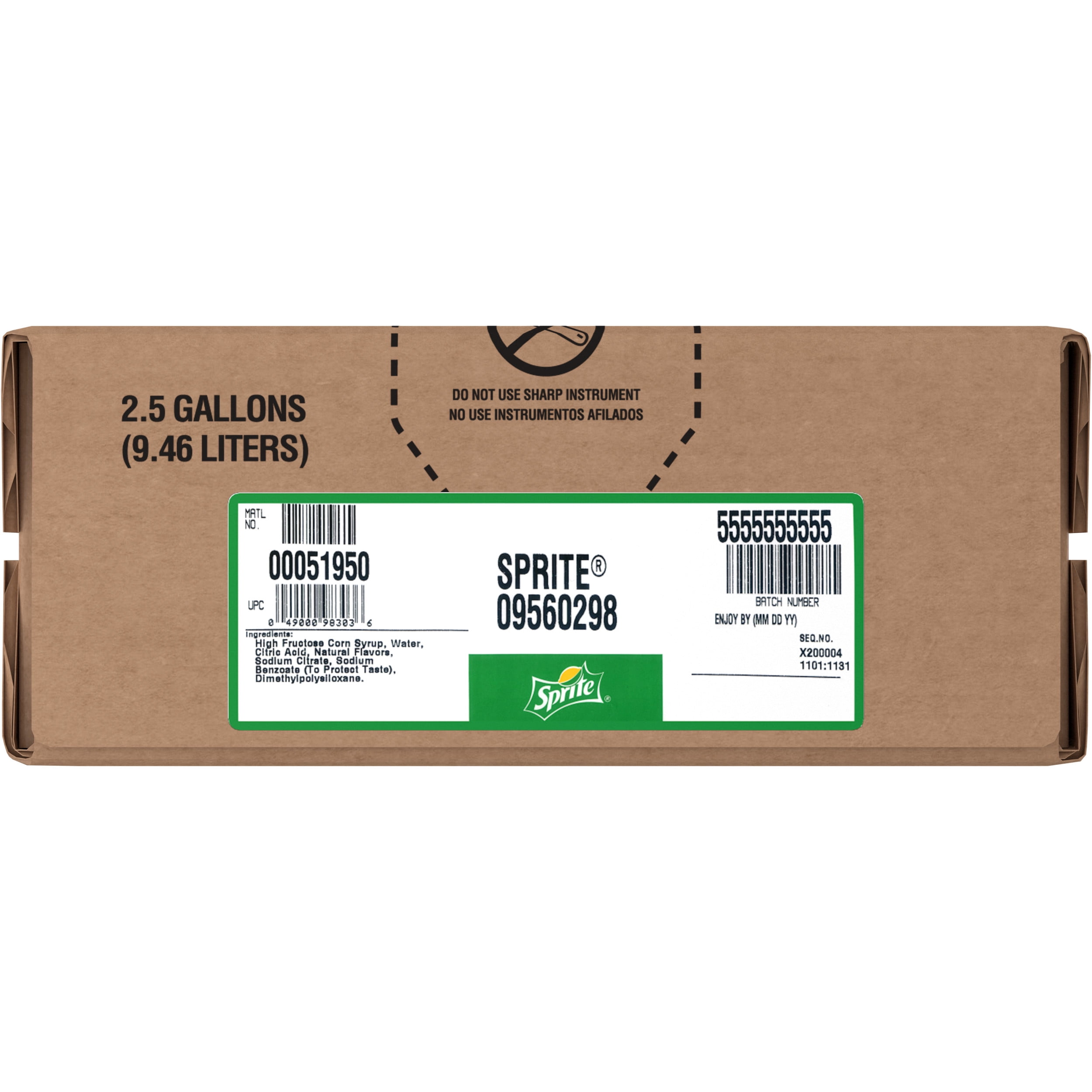 Sprite Lemon-Lime Flavored Soda, Caffeine-free, in Non-Refillable Bag ...