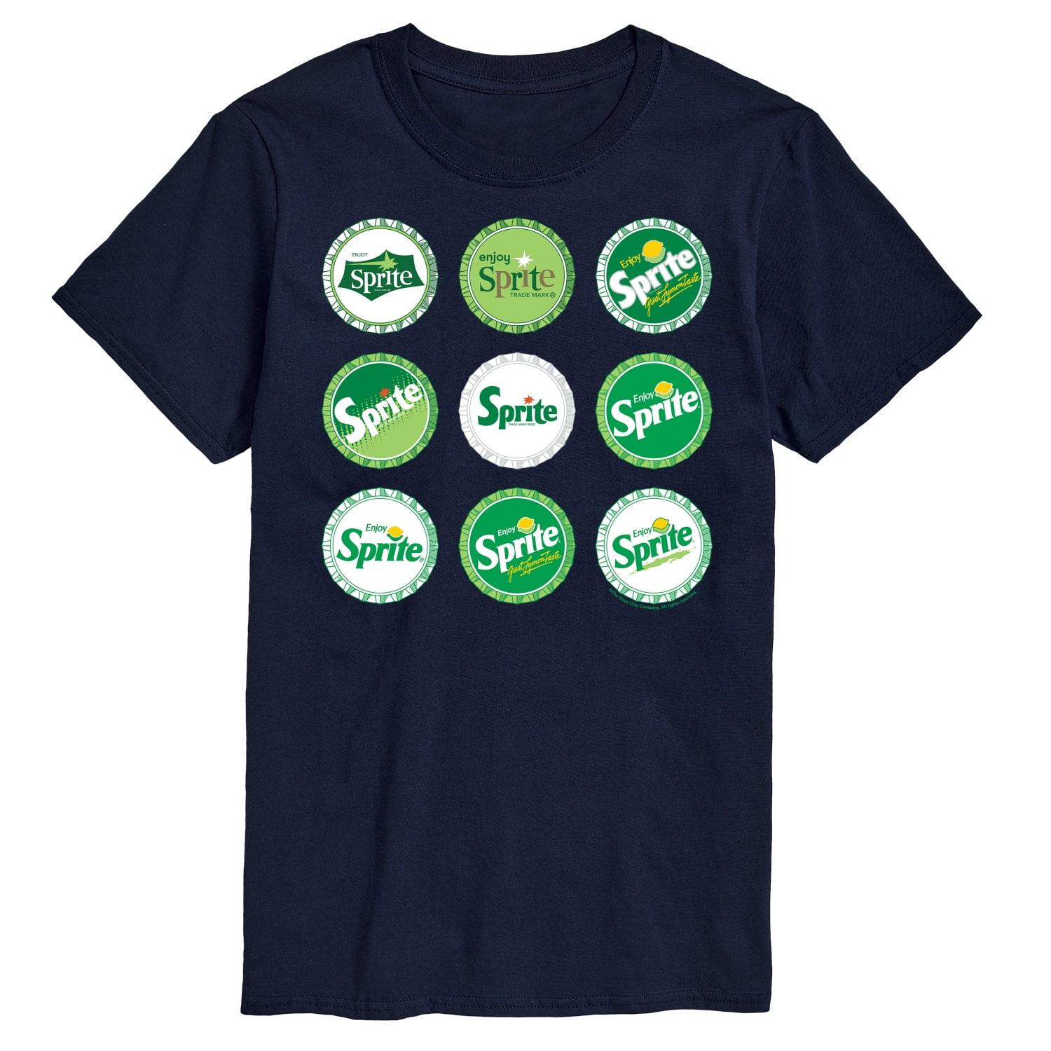 Sprite - Bottle Cap Evolution - Men's Short Sleeve Graphic T-Shirt ...