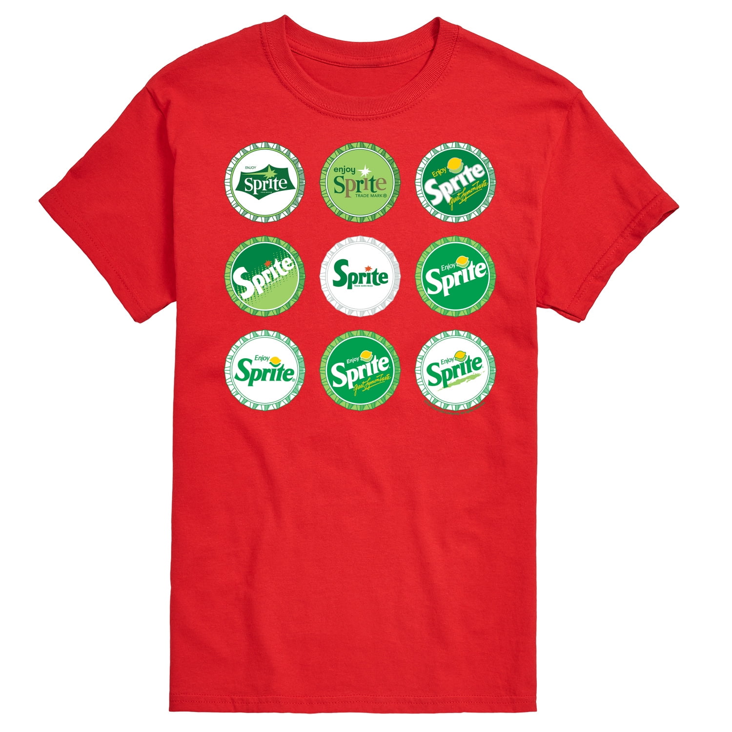 Sprite - Bottle Cap Evolution - Men's Short Sleeve Graphic T-Shirt ...
