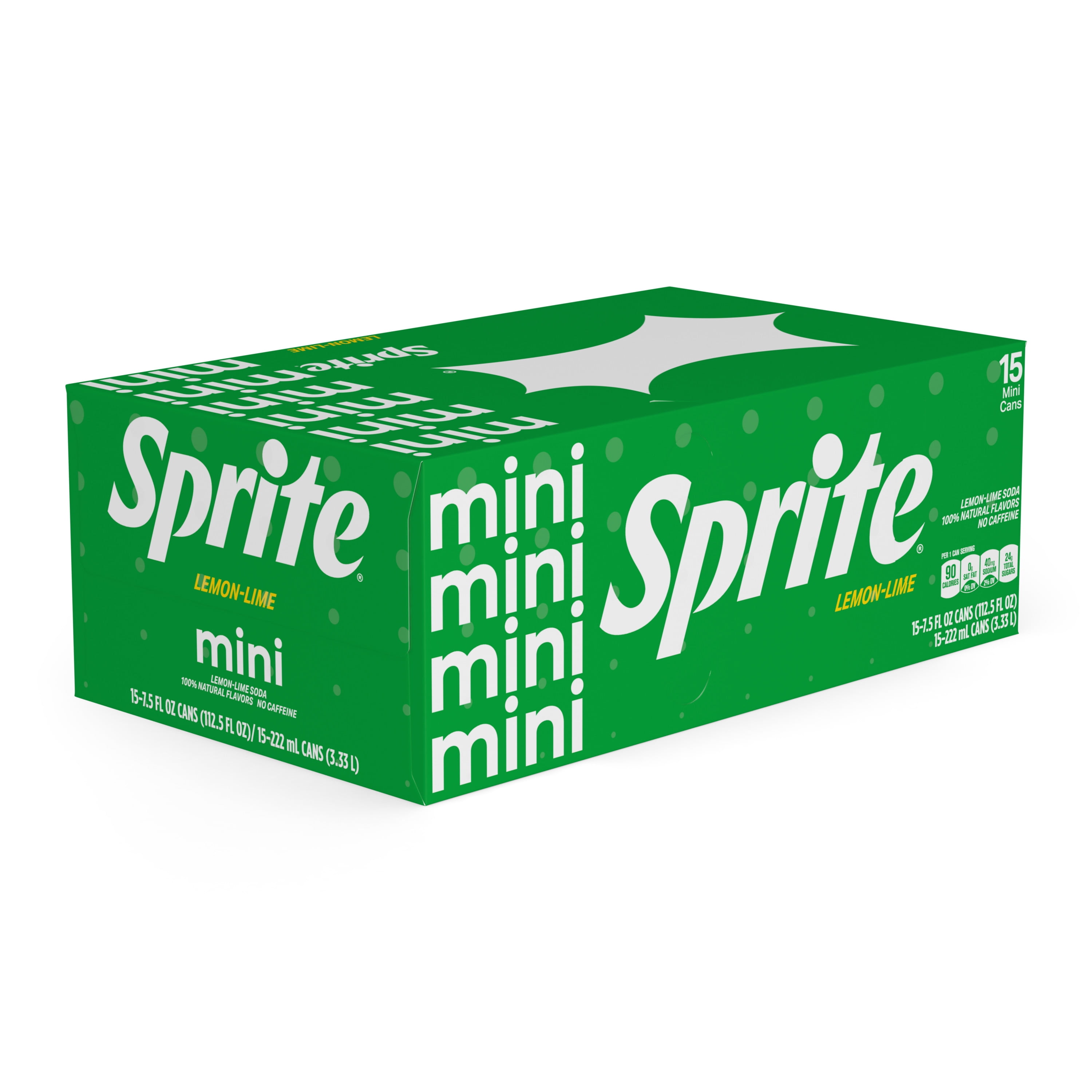 Sprite Mini Crisp Lemon-Lime Soda, 7.5 fl oz, 15 Pack - Walmart.com