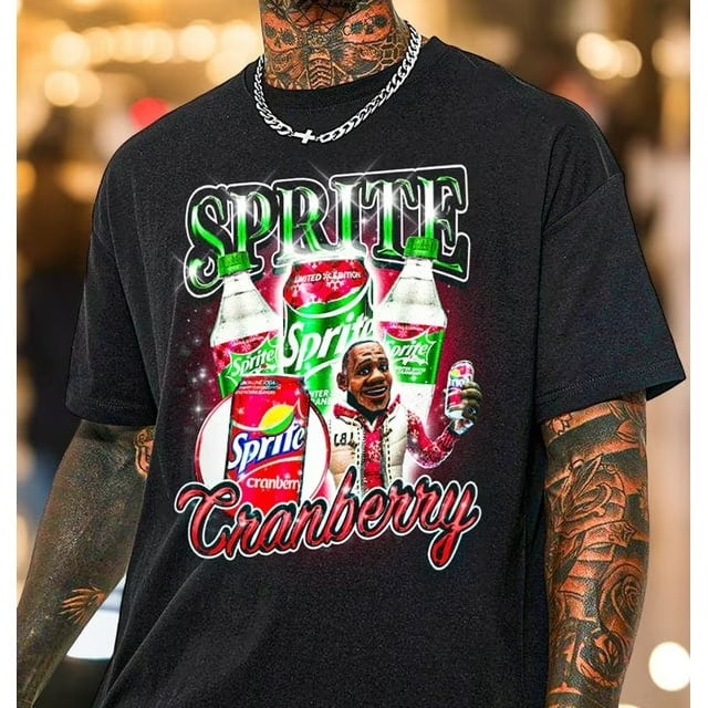 Sprite Cranberry Shirt With LeBron James Graphic, Sprite Cranberry ...