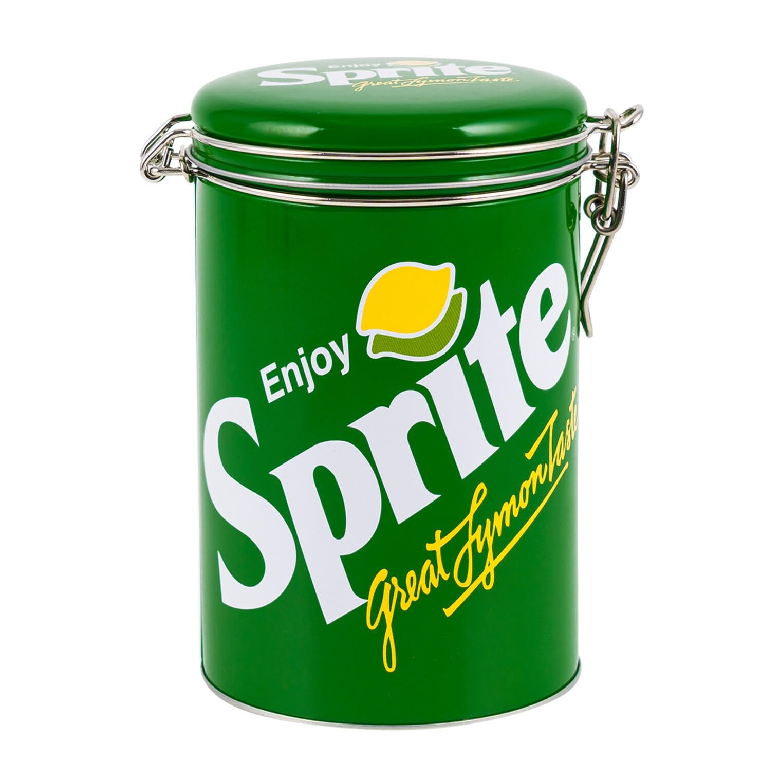 Sprite Enjoy Food Container Large Round Cylinder All Metal Locking ...