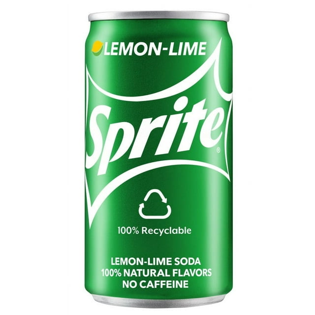 Sprite Lemon Lime Mini Cans Soft Drink, 6 Pack 8 fl oz Aluminum Can ...