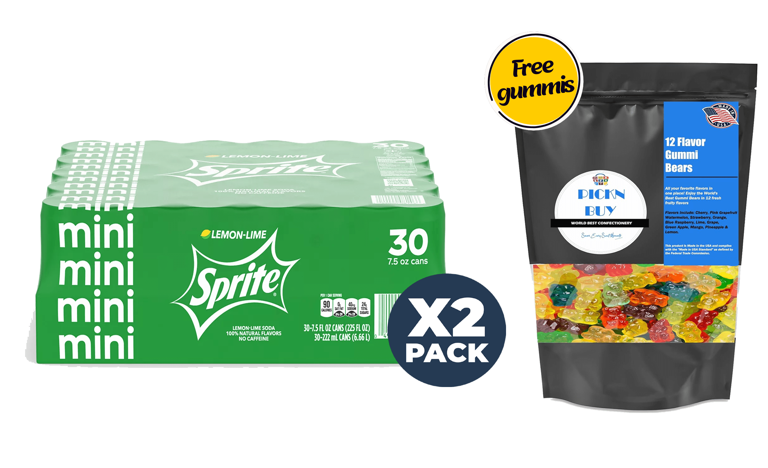 Sprite Mini Cans 7.5 fl. oz. - Walmart.com