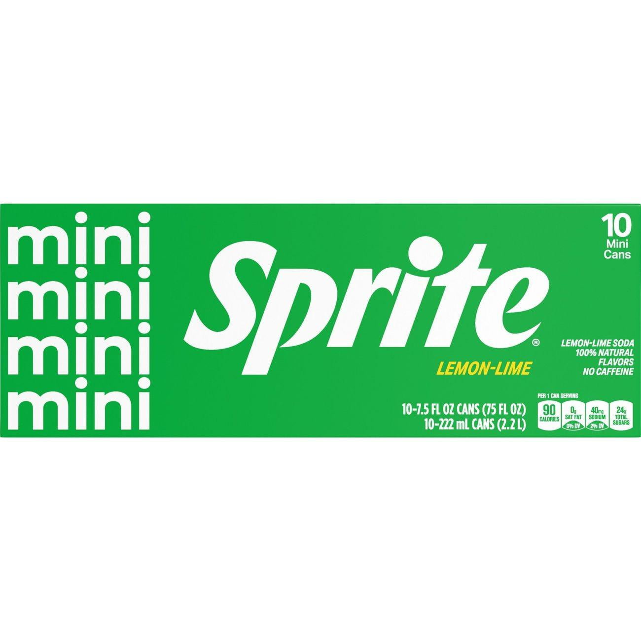 Sprite Mini Lemon-Lime Soda 7.5 oz Cans - 7.5 oz - Walmart.com