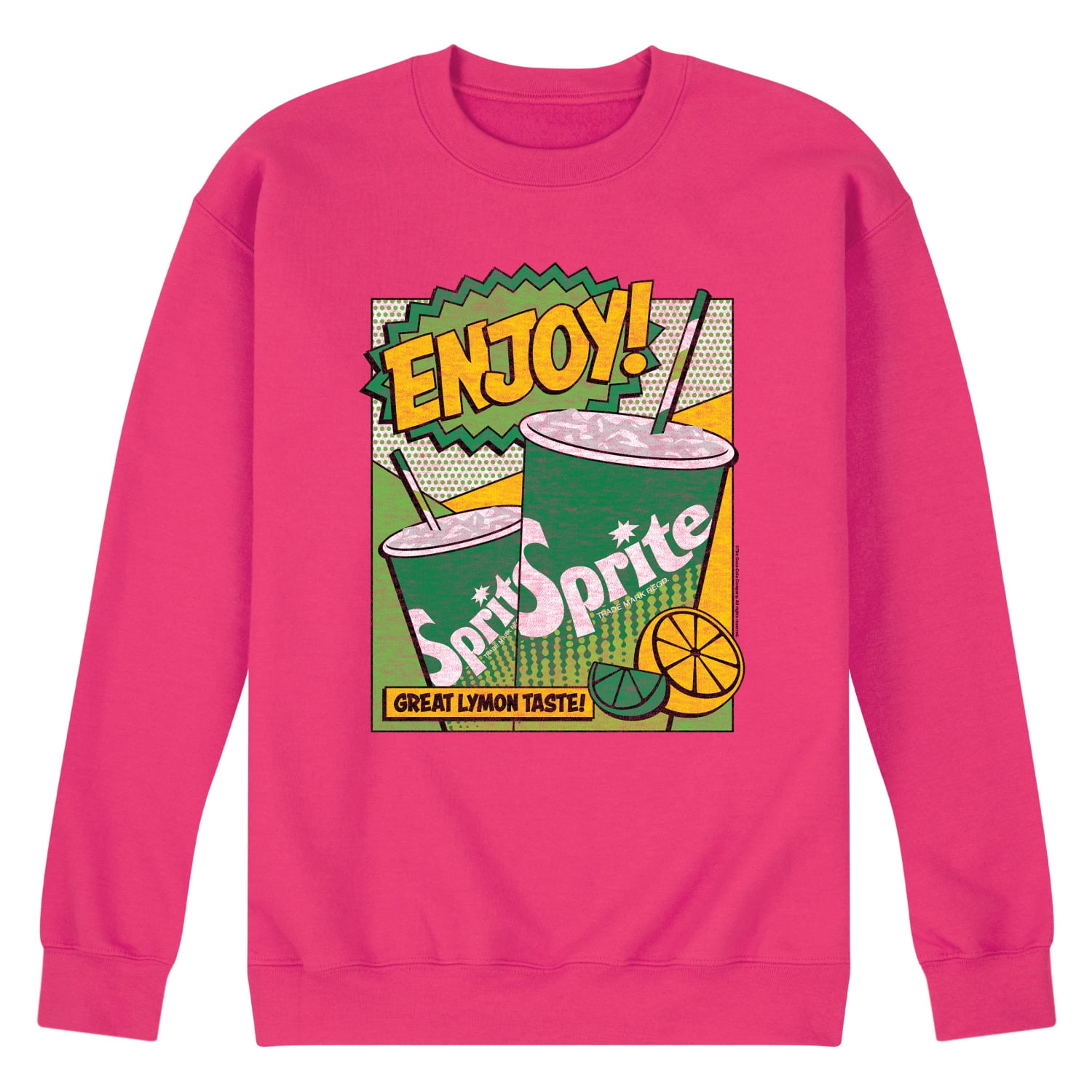 Sprite - Pop Art - Men's Crew Neck Fleece Pullover - Walmart.com