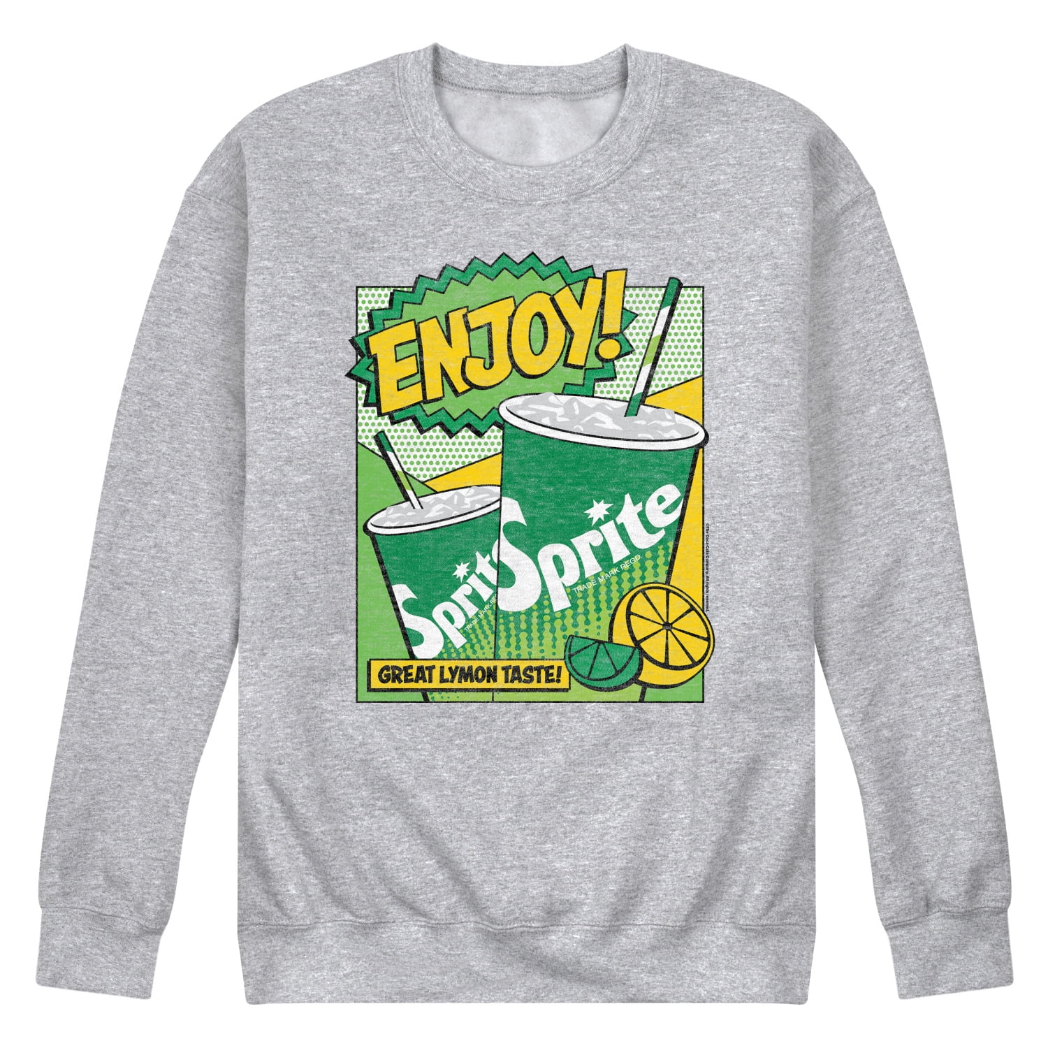Sprite - Pop Art - Men's Crew Neck Fleece Pullover - Walmart.com