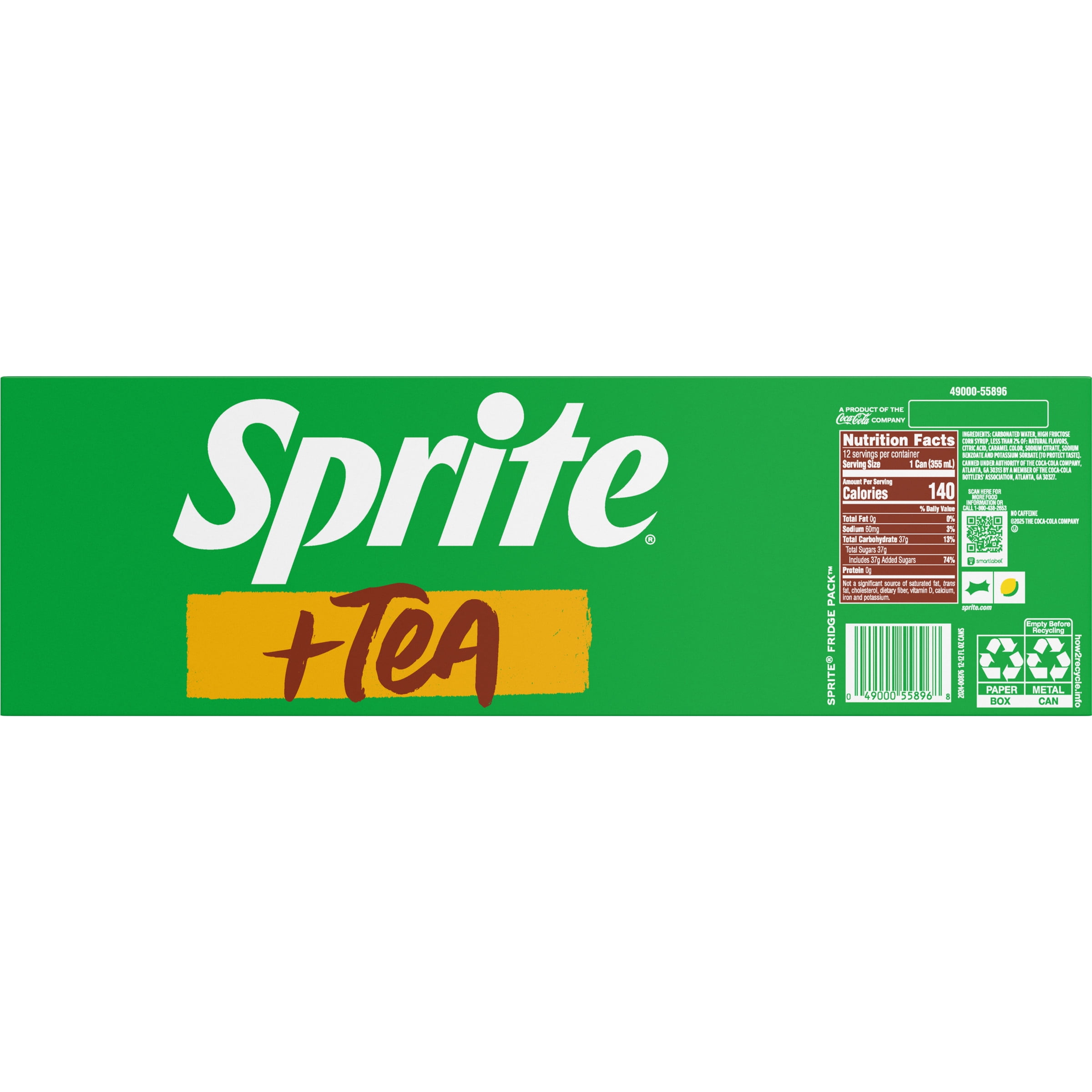 Sprite + Tea Fridge Pack Cans, 12 fl oz, 12 Pack - Walmart.com