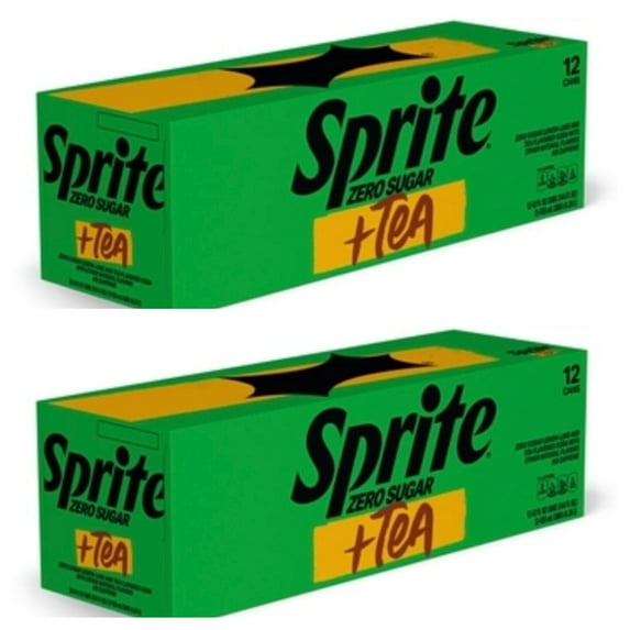 Sprite, Sprite + Tea Zero Sugar, 12 Fl Oz, 24 Pack, Diet Soda New ...