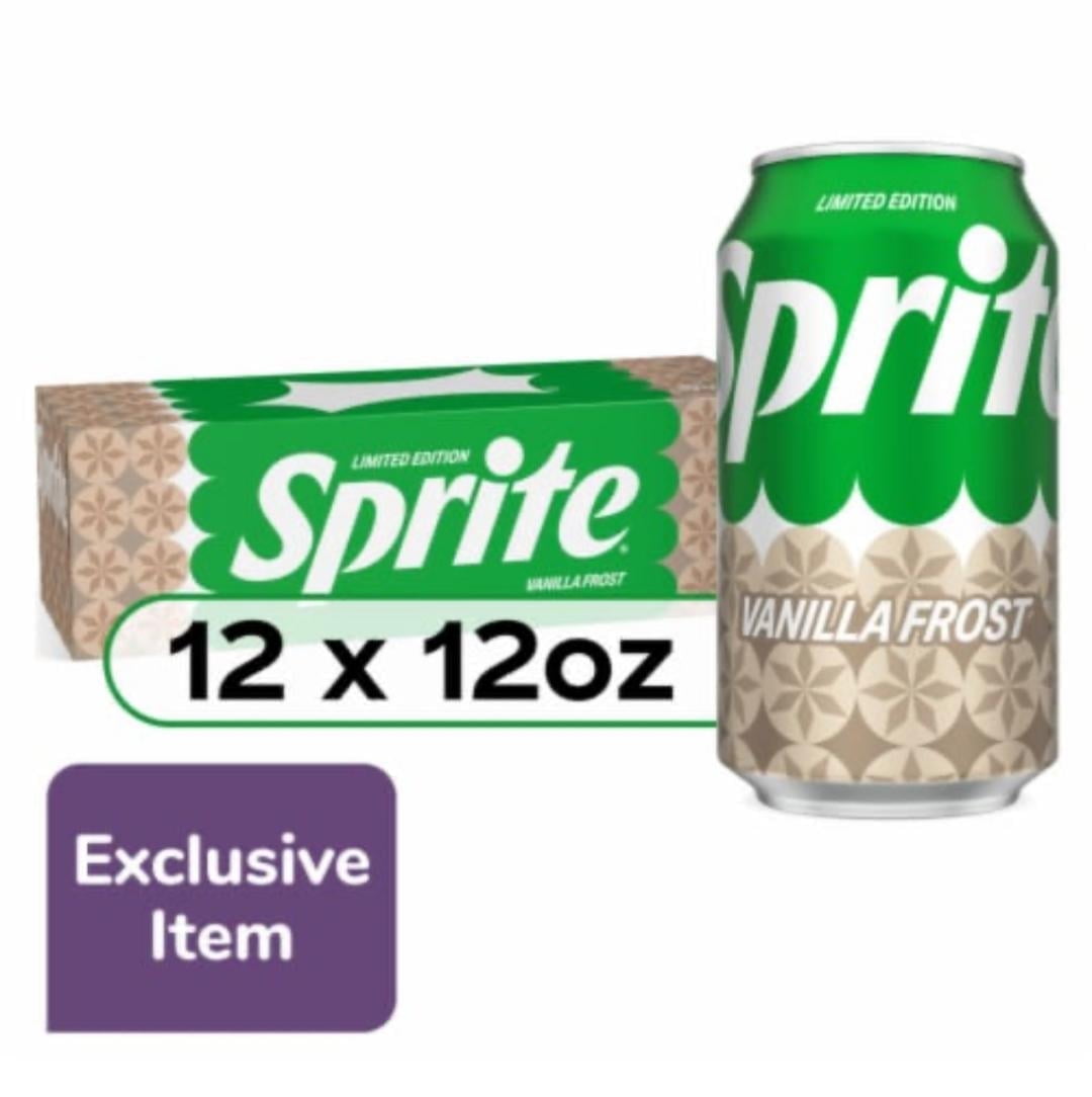Sprite Vanilla Frost Sprite 12 Pack, 12 oz Caffeine-Free Can - Walmart.com