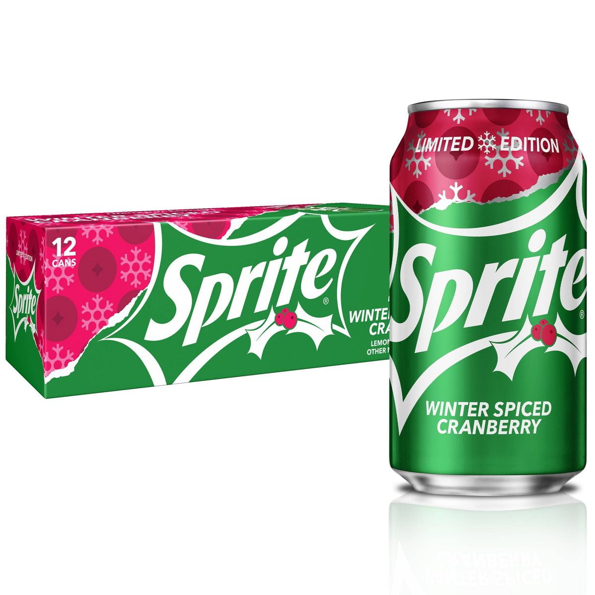 Sprite Winter Spice Cranberry - 12pk/12 fl oz Cans - Walmart.com