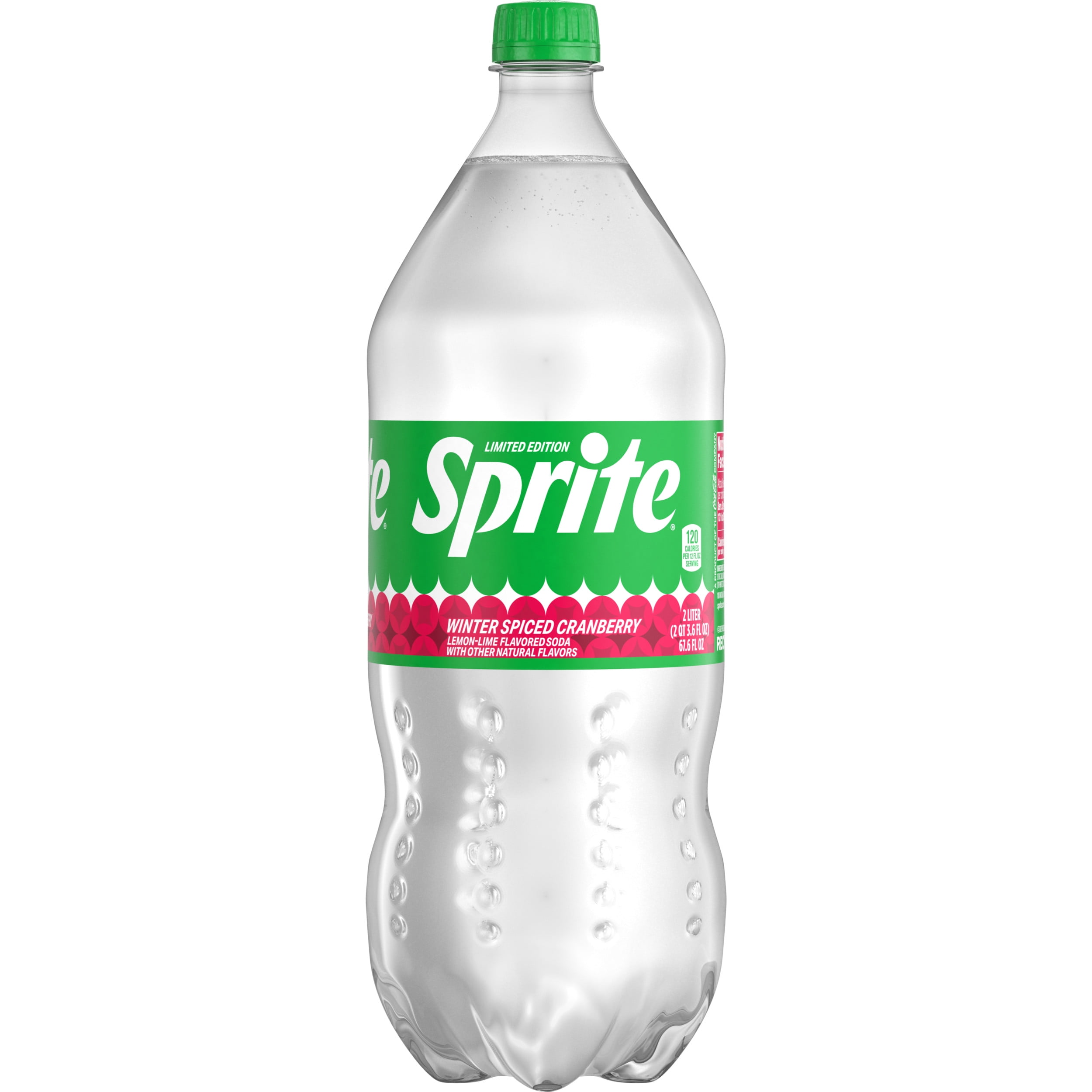 Sprite Winter Spiced Cranberry, Lemon Lime Soda Pop, 2 Liter Bottle ...