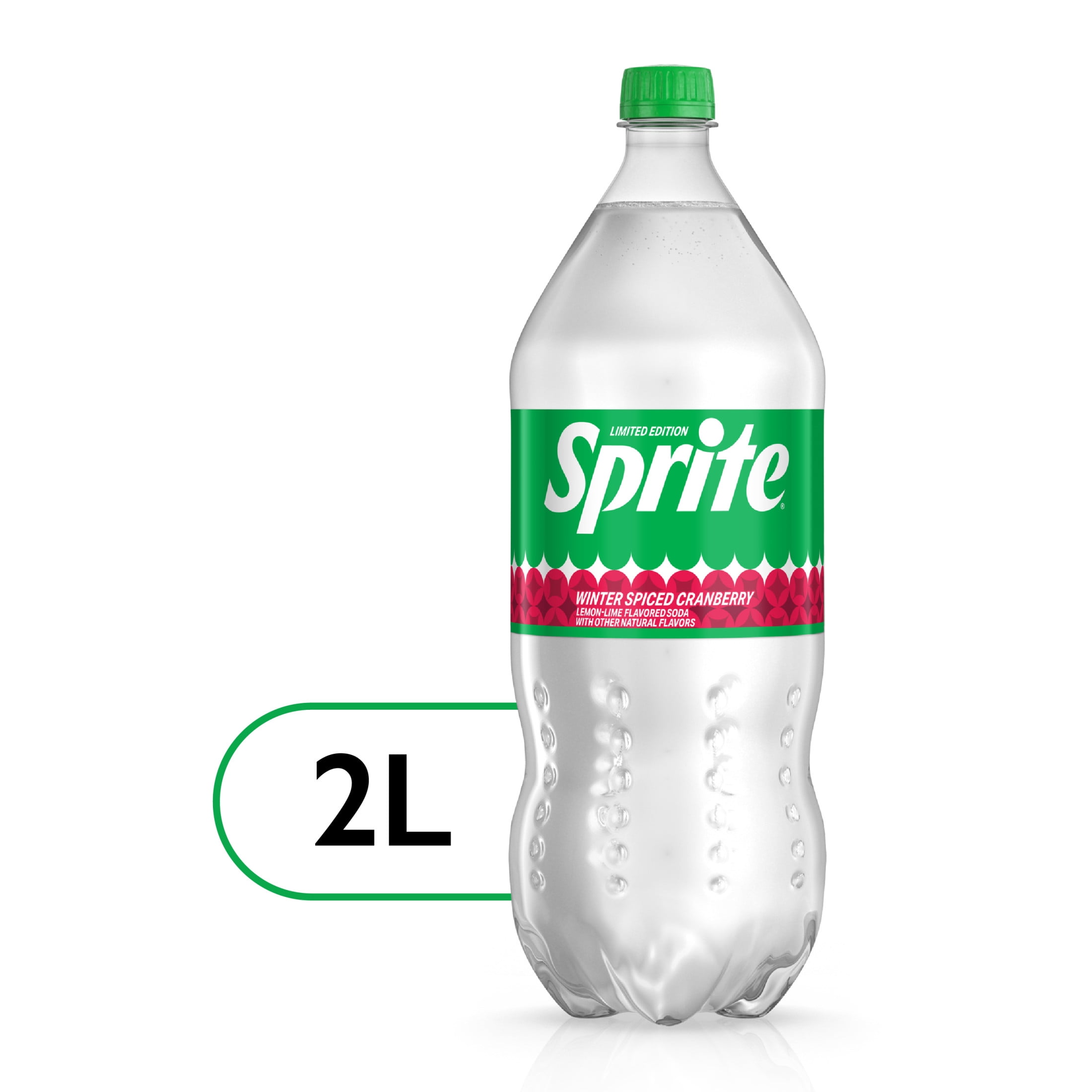 Sprite Winter Spiced Cranberry, Lemon Lime Soda Pop, 2 Liter Bottle ...