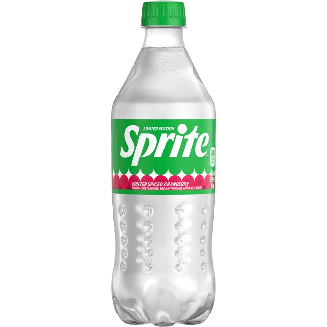 Sprite Winter Spiced Cranberry, Lemon Lime Soda Pop, 20 fl oz Bottle ...