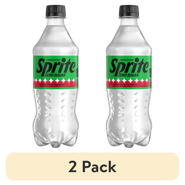 (2 pack) Sprite Winter Spiced Cranberry Zero Sugar, Lemon-Lime and ...