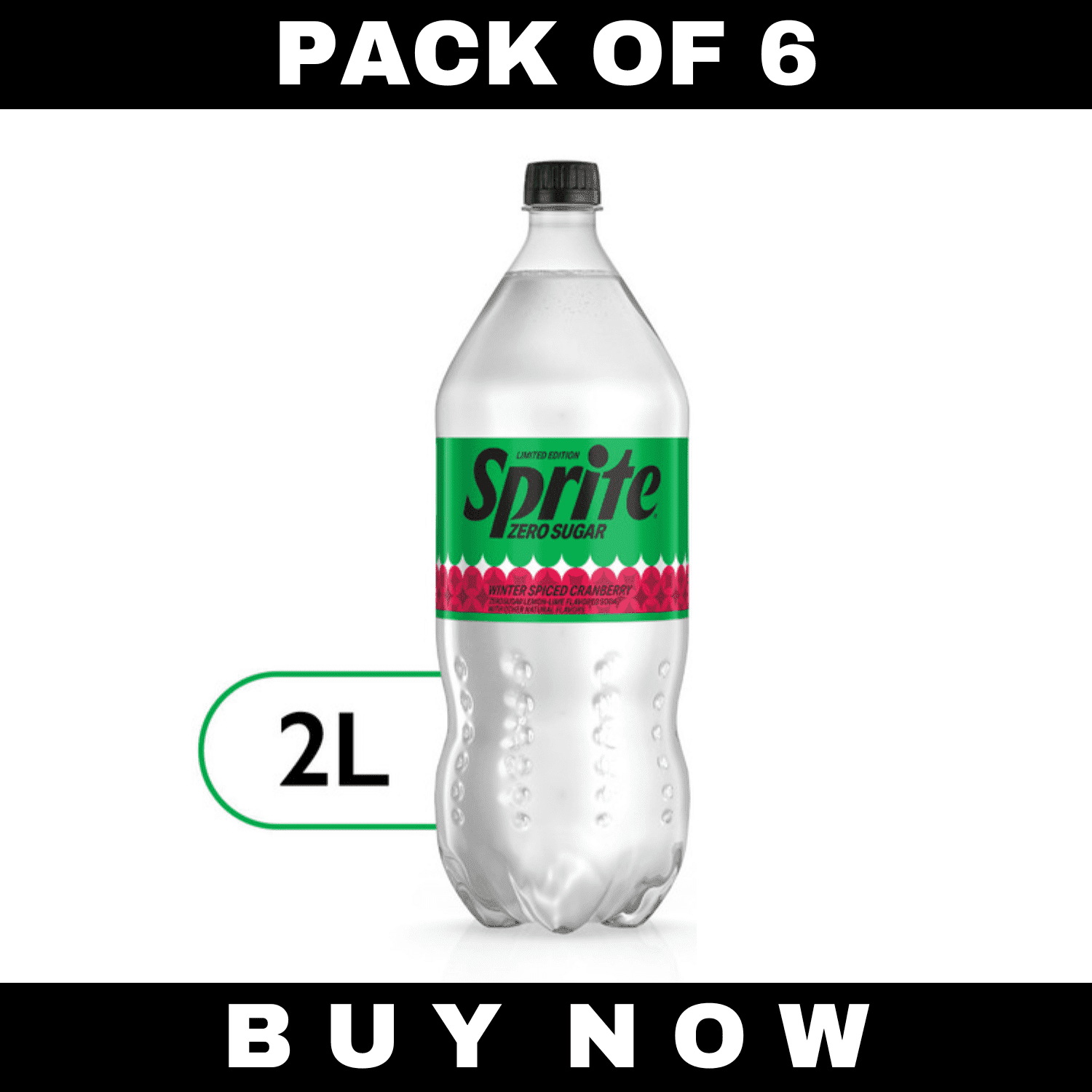 Sprite Winter Spiced Cranberry Zero Sugar Soda, Lemon-Lime & Cranberry ...