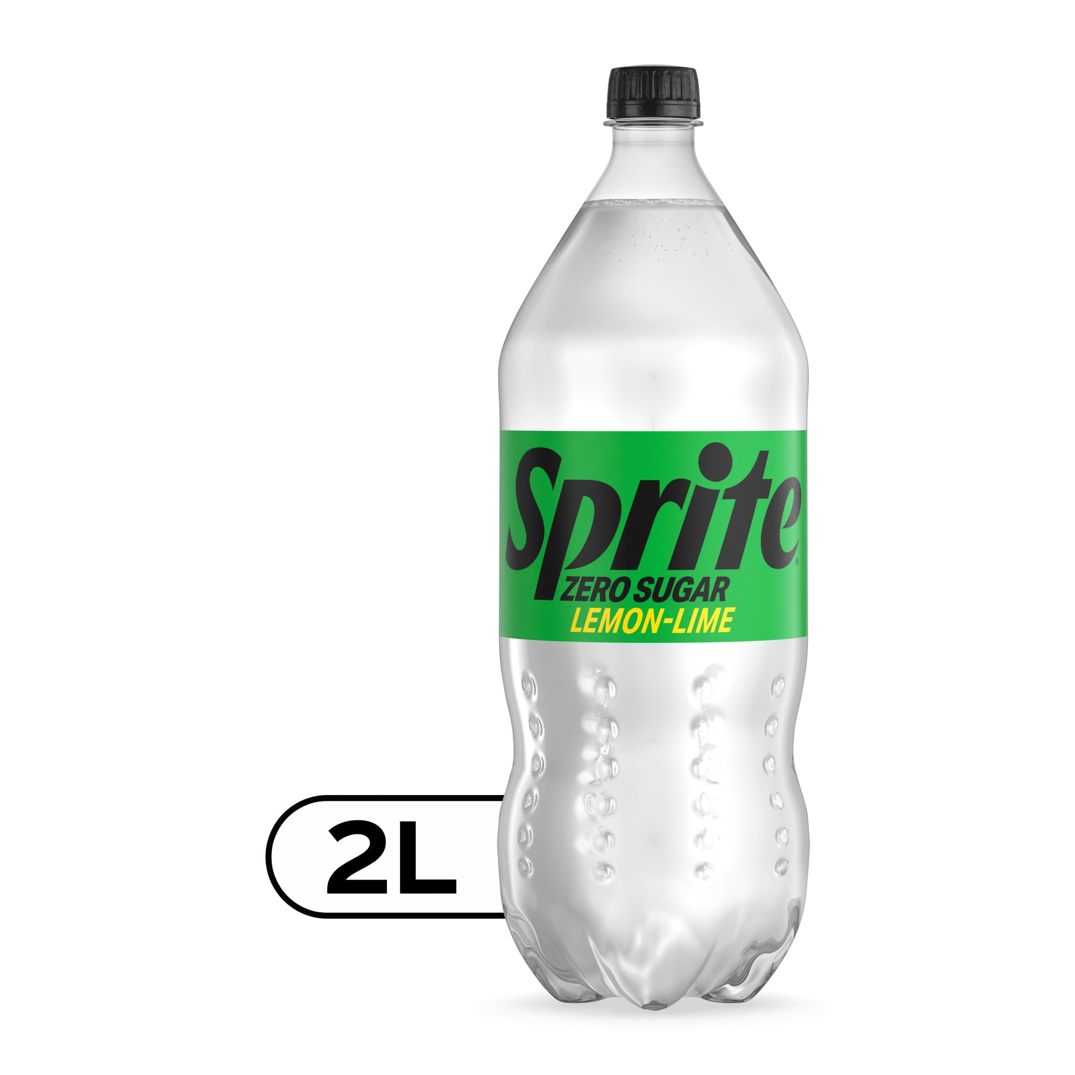 Sprite Zero Sugar, Caffeine-Free Lemon Lime Soft Drink, 2 Liter Bottle ...