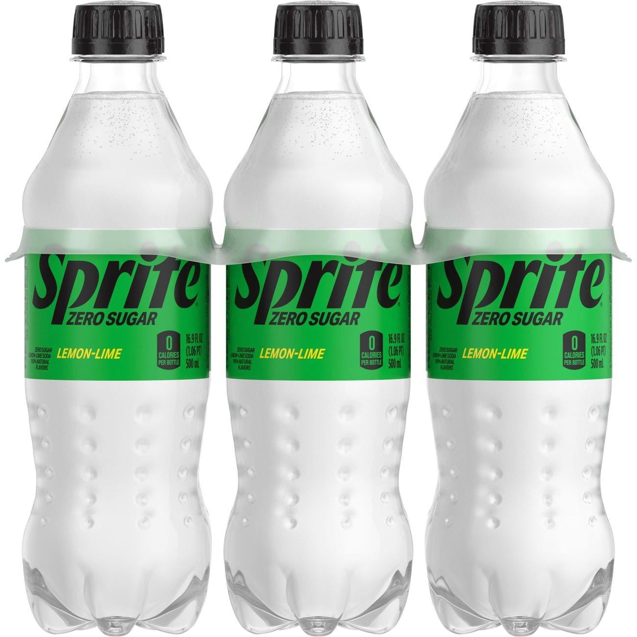 Sprite Zero Lemon-Lime Soda .5 L Bottles - 16.9 oz- Pack of 2 - Walmart.com