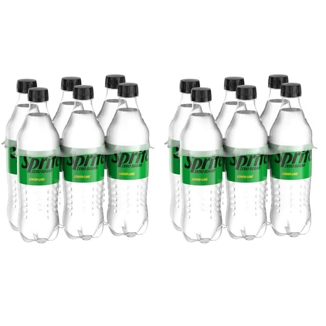 Sprite Zero Sugar Lemon Lime Diet Soda Pop Soft Drinks, 16.9 fl oz, 12 ...