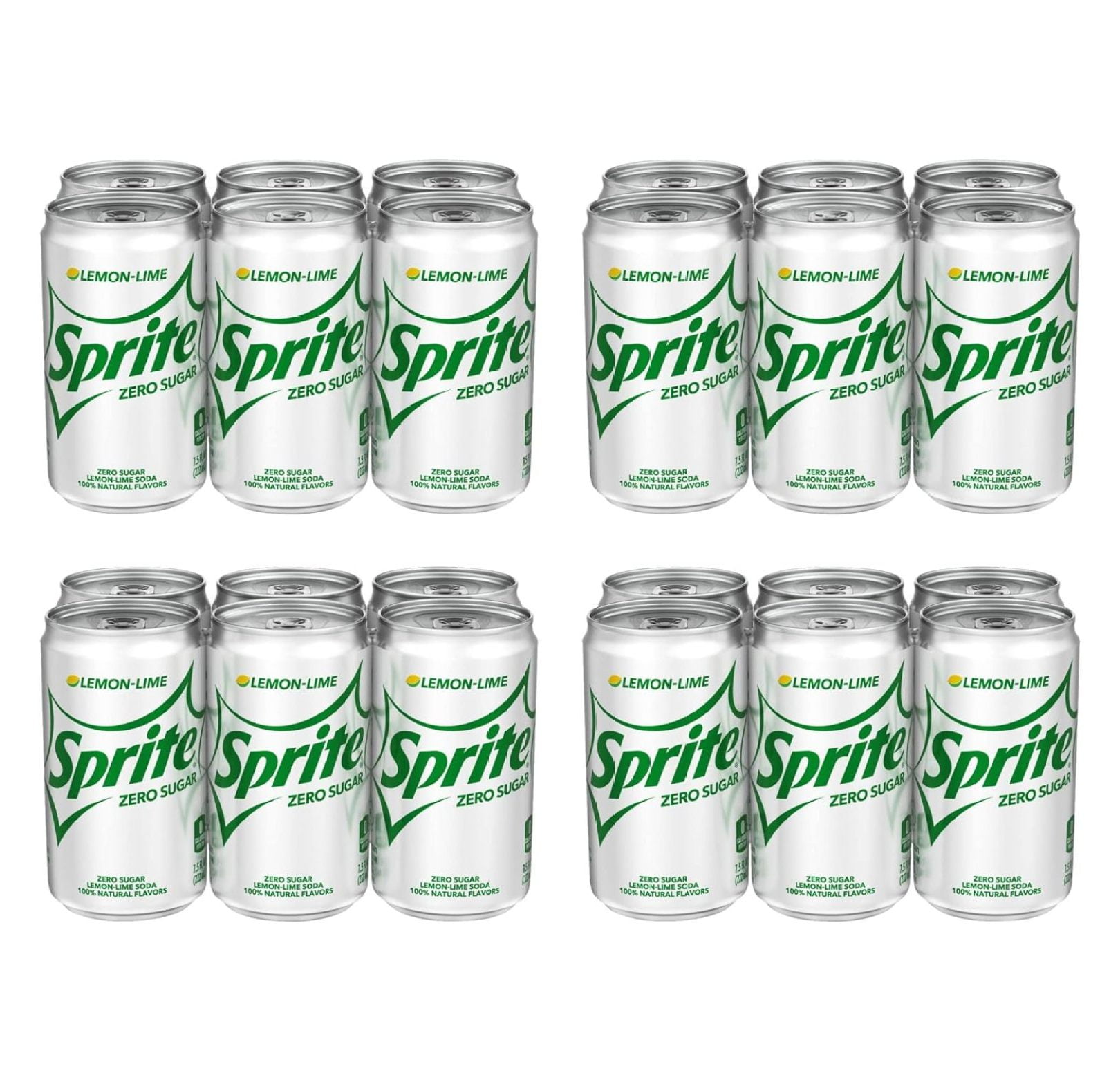 Sprite Zero Sugar Soda Bundled by DJWCB (7.5 oz Mini Cans 24 Pack ...