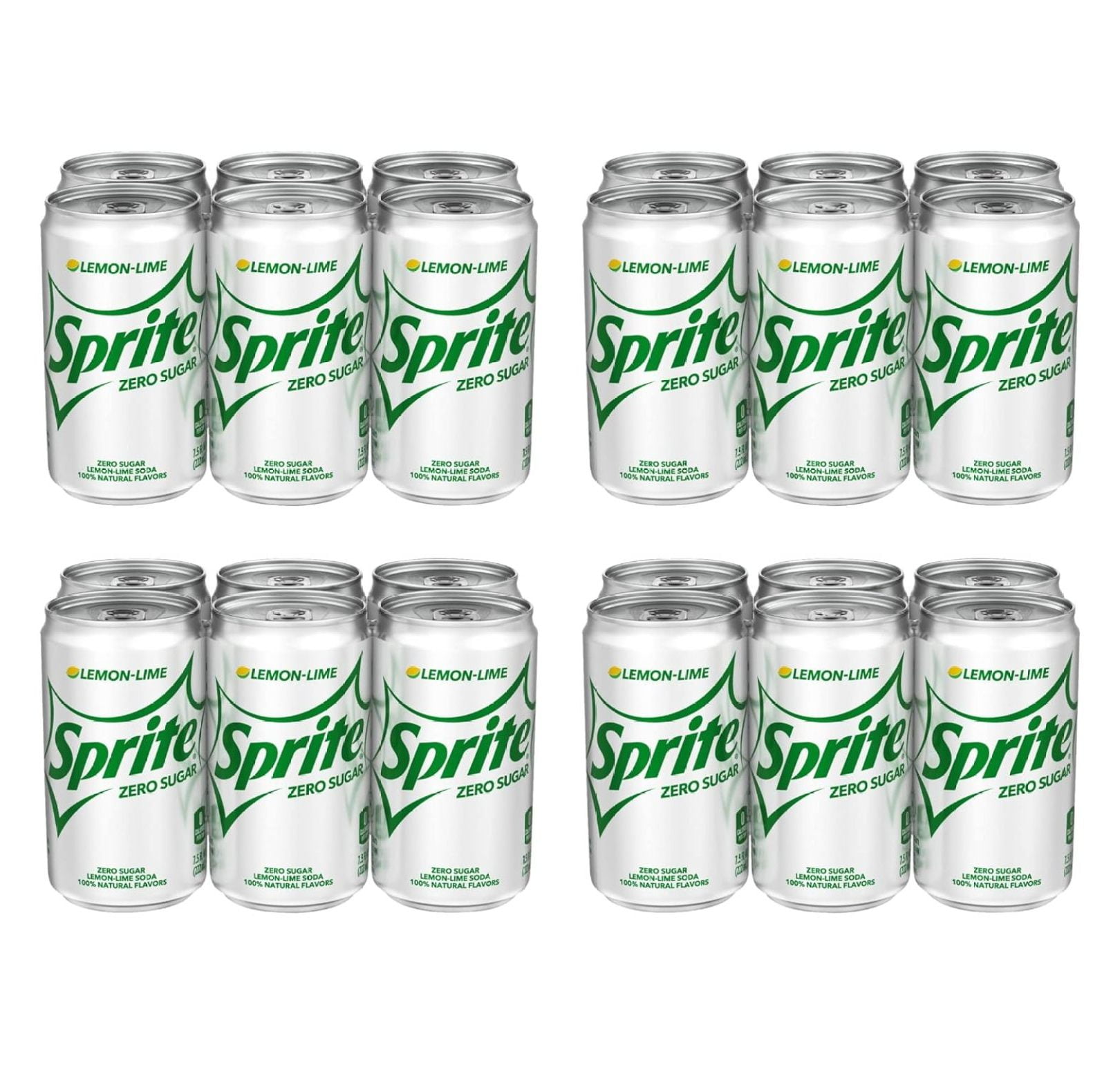 Sprite Zero Sugar Soda Bundled by Jsmark (7.5 oz Mini Cans 24 Pack ...