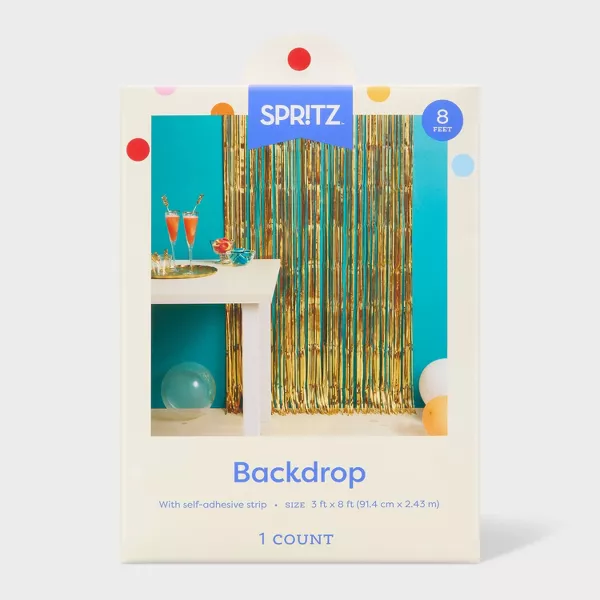 Spritz Backdrop Gold - Walmart.com