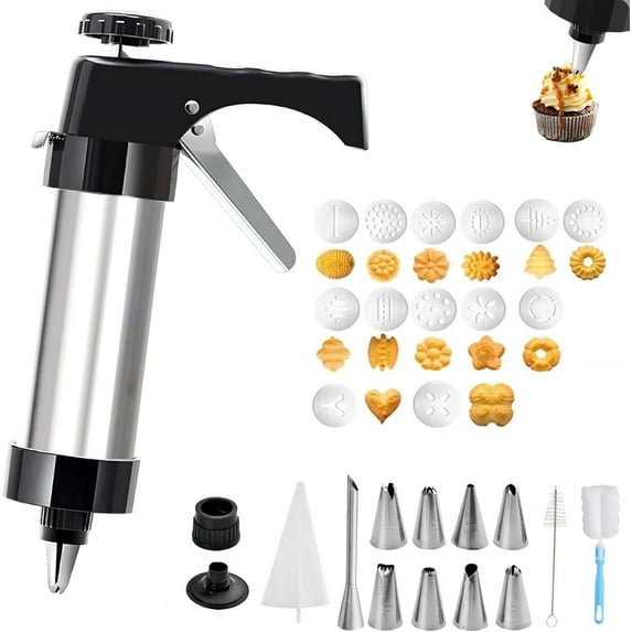 Spritz Baking Press Gun Kit Easy Shaping,Stainless Steel Spritz Cookie ...