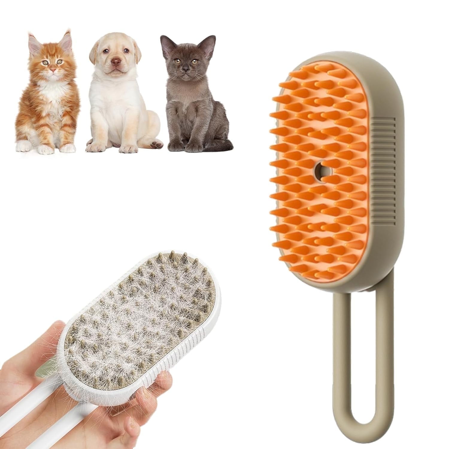 Spritz Defur Comb for Cats, New 3-in-1 Cat Steam Brush for Massaging ...