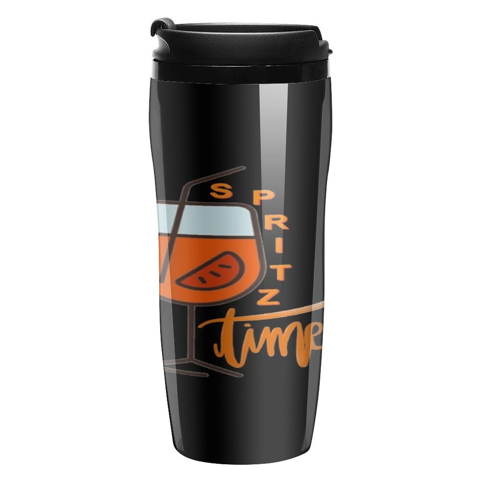 Spritz Time Double Walled Coffee Cup Plastic Water Bottle Tumblers Leak ...