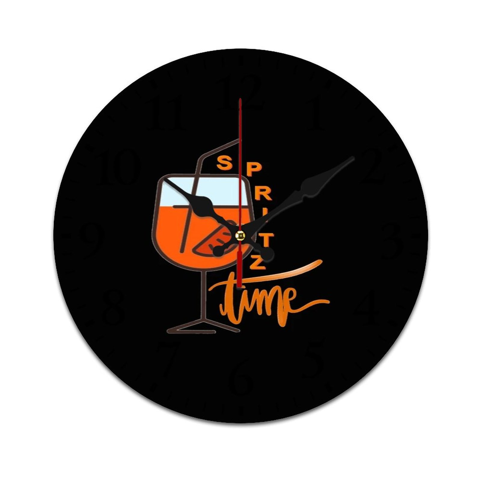 Spritz Time Wall Clock Modern Design Clocks Wall Hanging Home Office ...