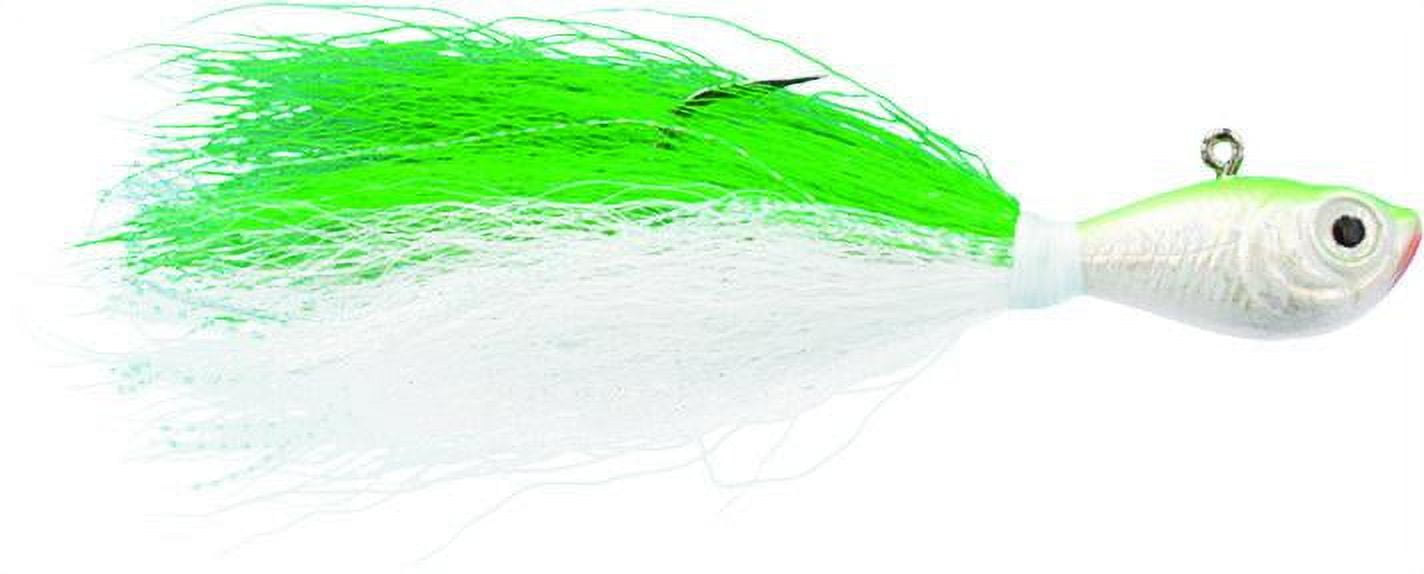 Spro Prime Bucktail Jig Chartreuse Green Fluke 1 1/2oz Lure SBTJC-11/2 ...